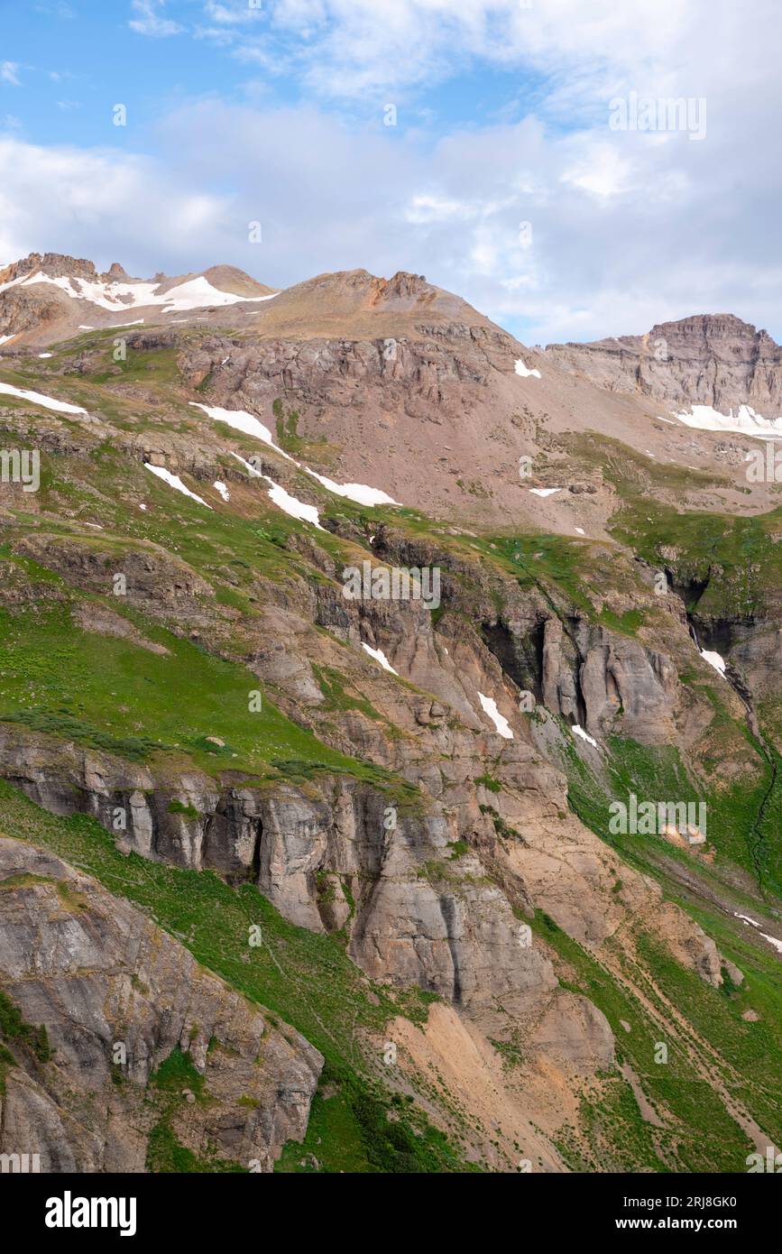 Morning photograph of Yankee Boy Basin, Uncompahre National Forest ...