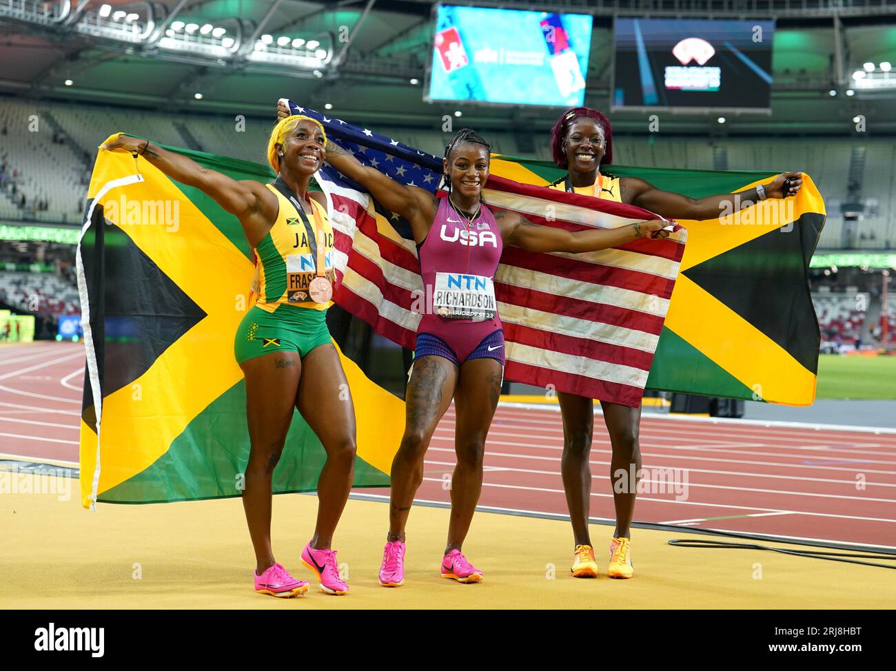 Jamaica's Shelly-Ann Fraser-Pryce, bronze, USA's Sha'Carri Richardson ...