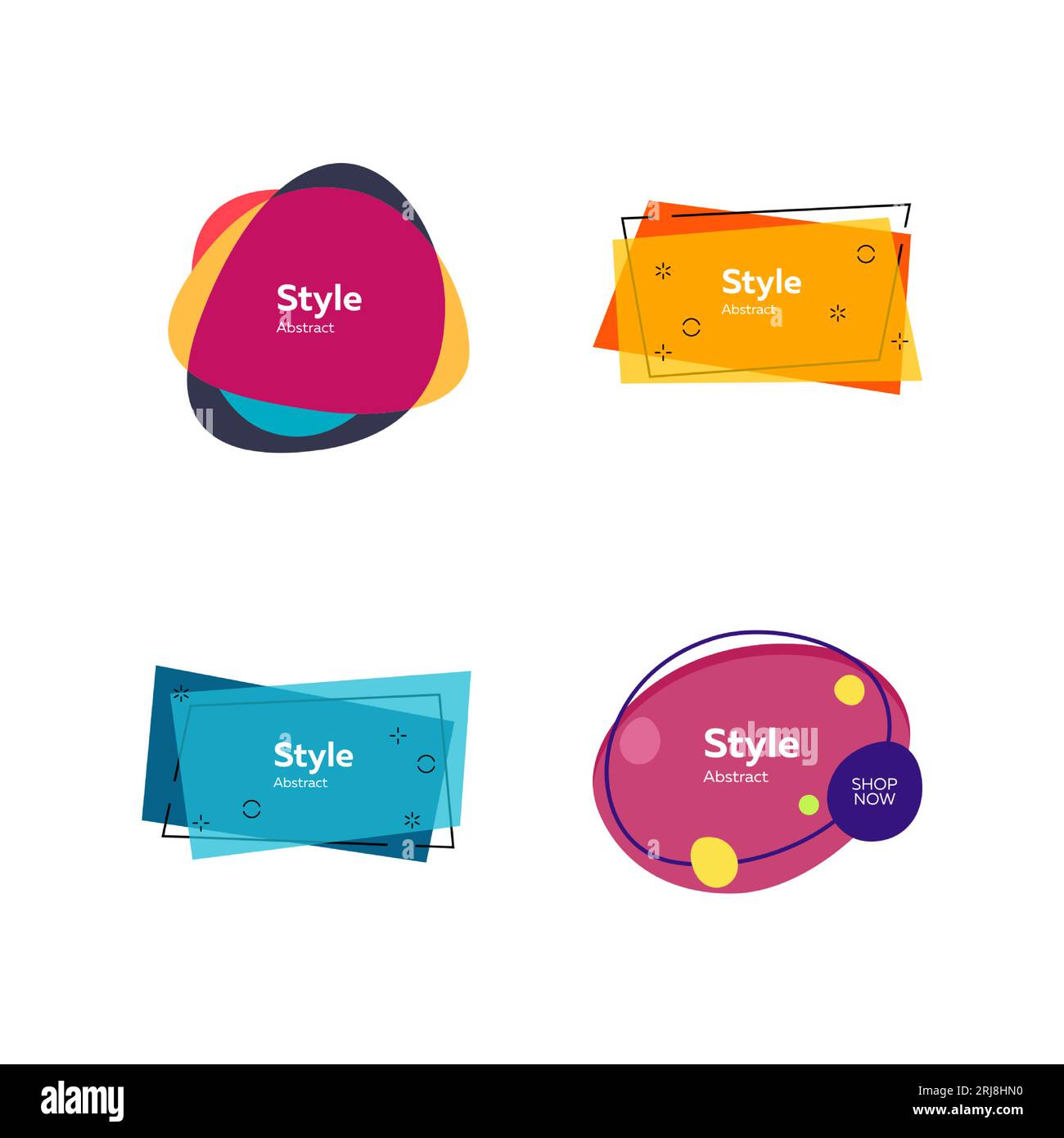 Set of irregular abstract shapes Stock Vector Image & Art - Alamy