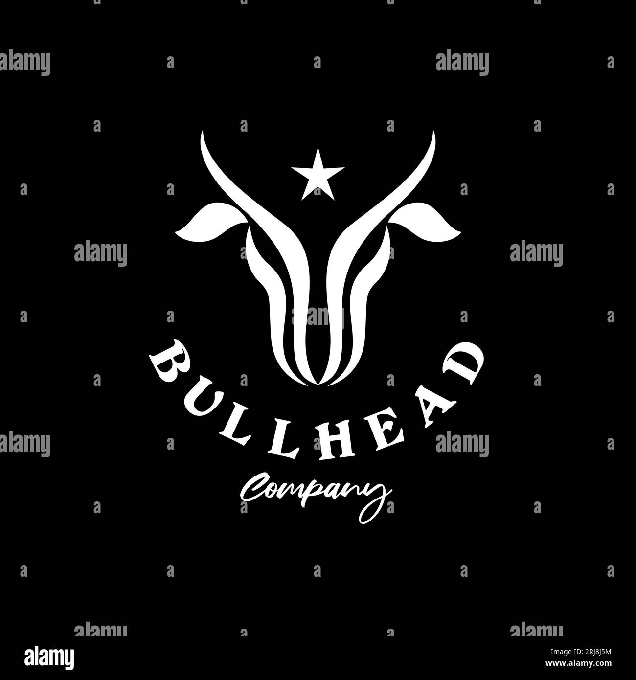 Taurus logo design inspiration, Simple Longhorn Bull Cow Cattle Head ...