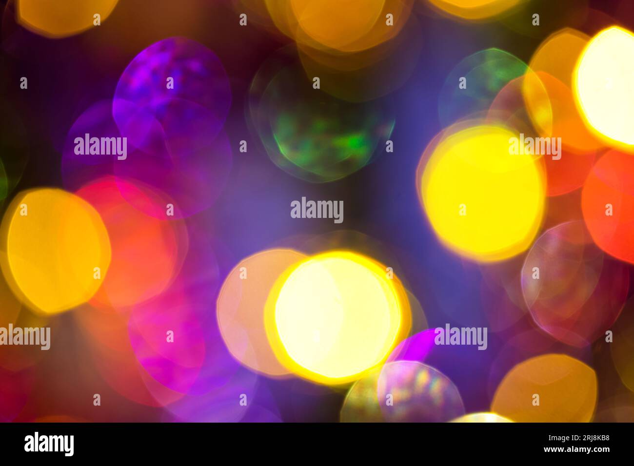 Abstract festive elegant background of blurred with bokeh lights and ...