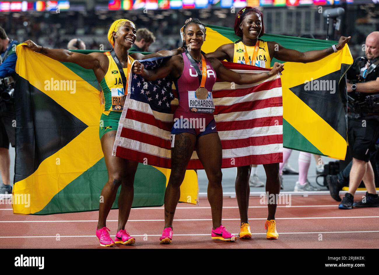 Budapest, Hungary. 21st Aug, 2023. Athletics, World Championships, 100m ...