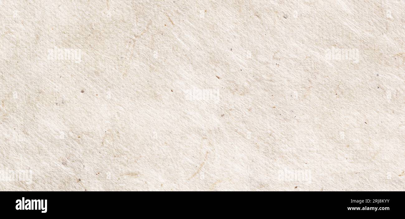 Textured beige wrinkled handmade paper background. Horizontal banner ...