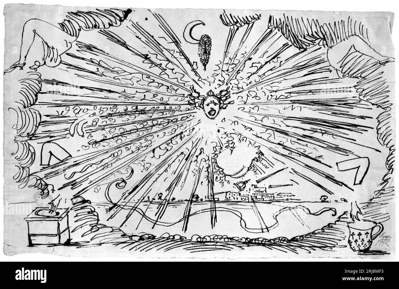 Split Woman 1795 by Carl August Ehrensvärd Stock Photo - Alamy