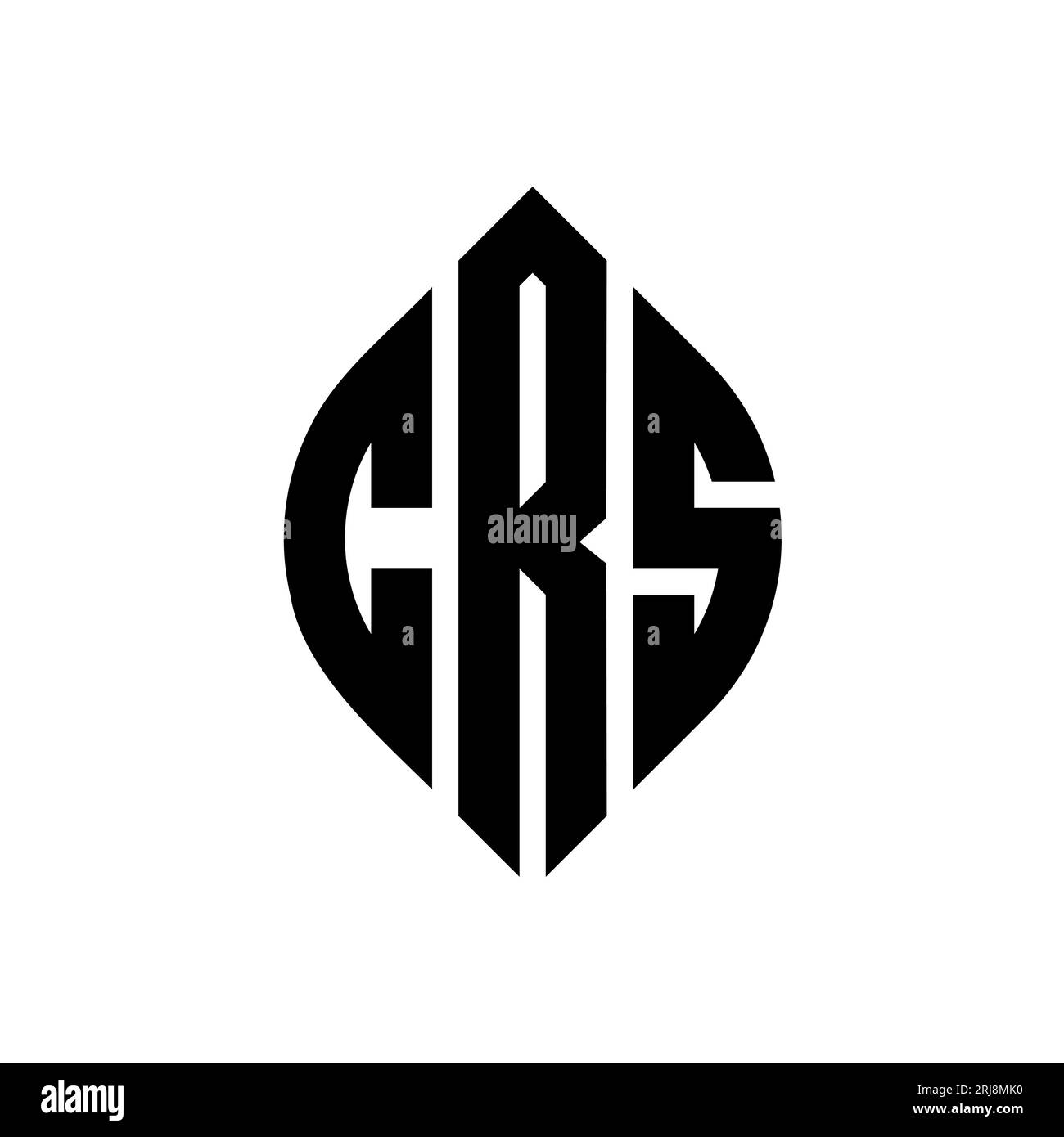 CRS circle letter logo design with circle and ellipse shape. CRS ...