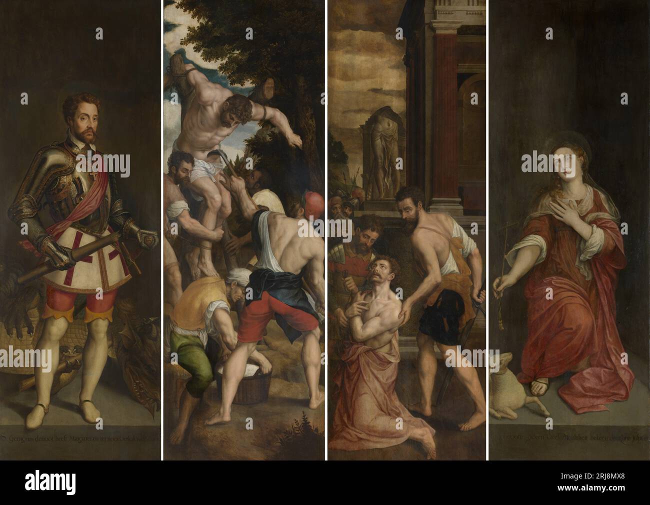 The Story of Saint George by Michiel Coxie Stock Photo - Alamy