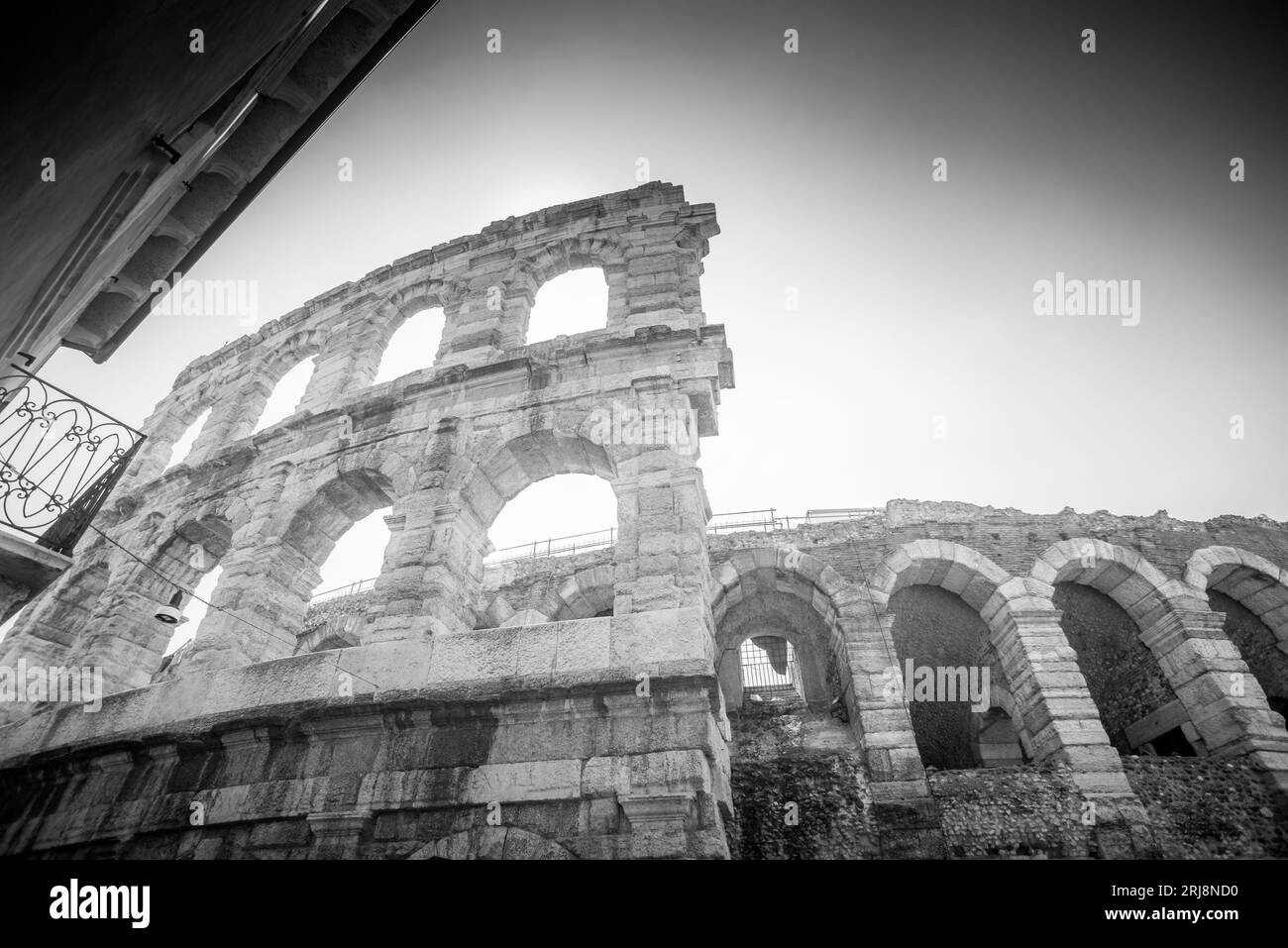 View ancient roman walls Black and White Stock Photos & Images - Alamy