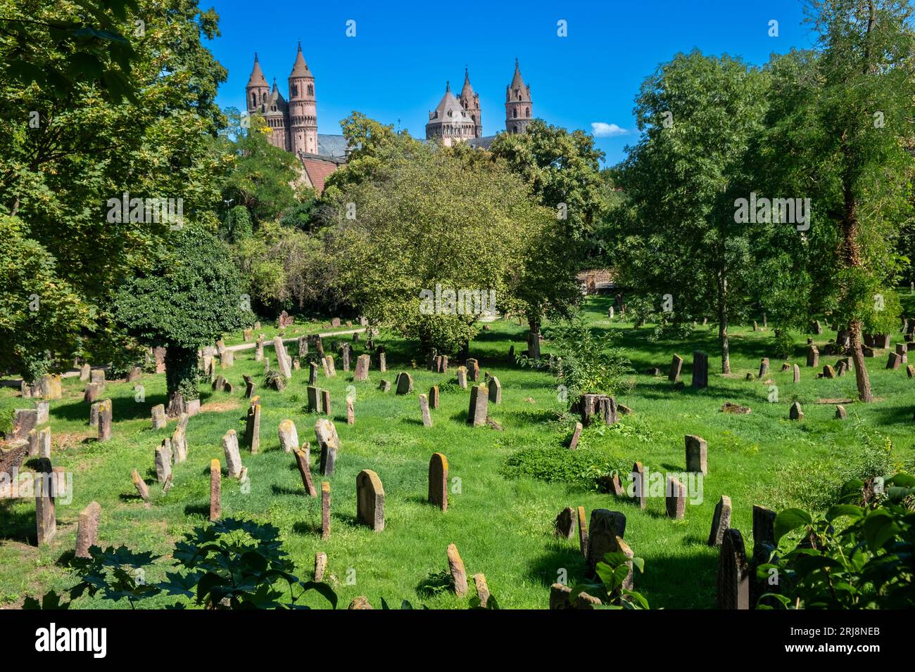 The Jewish Cemetery in Worms or Heiliger Sand, in Worms, Germany is ...