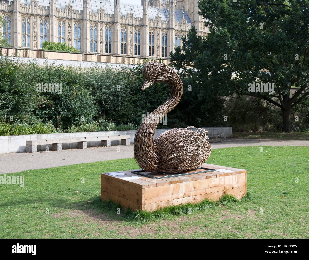Willow Swan Art Trail London Stock Photo - Alamy