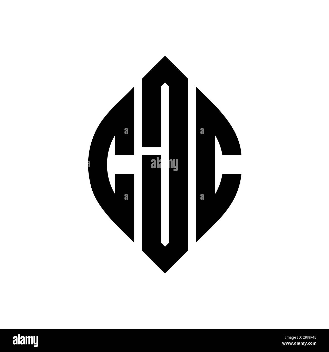 CJC circle letter logo design with circle and ellipse shape. CJC ...