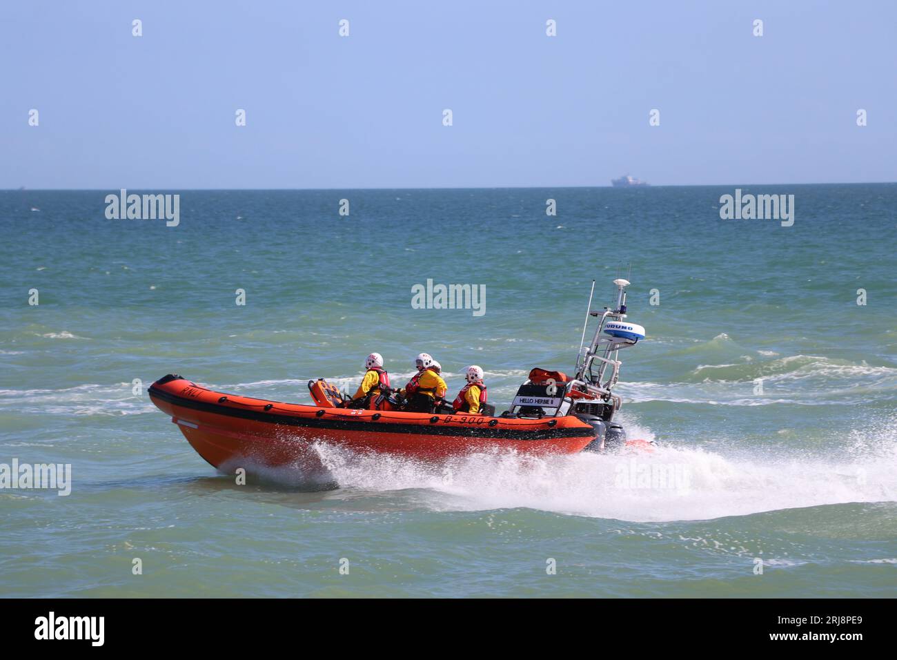 RNLI LIFEBOAT ATLANTIC '85 HELLO HERBIE II Stock Photo - Alamy