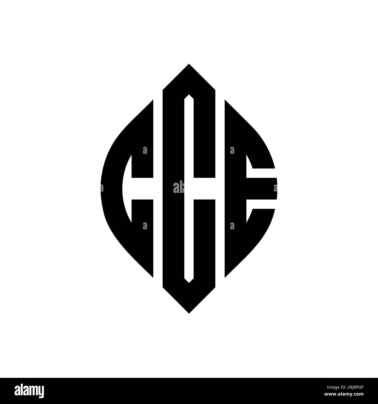 CCE circle letter logo design with circle and ellipse shape. CCE ...