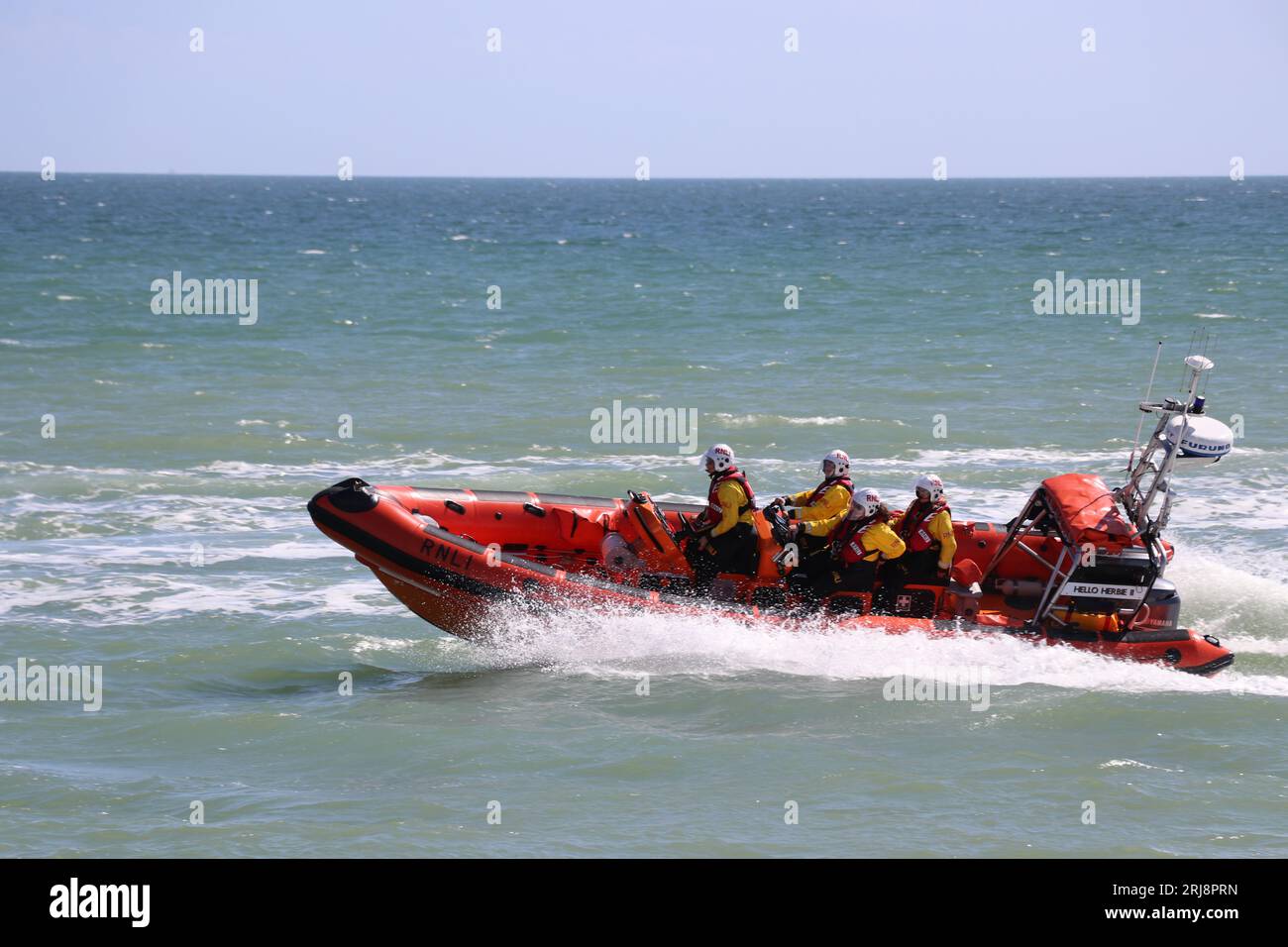RNLI LIFEBOAT ATLANTIC '85 HELLO HERBIE II Stock Photo - Alamy