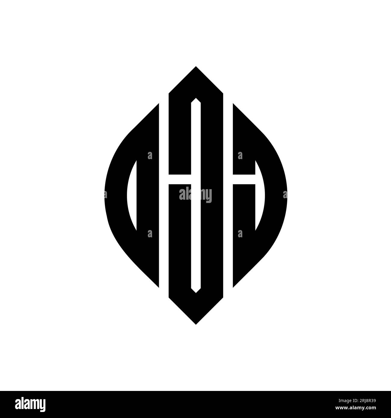 DJJ circle letter logo design with circle and ellipse shape. DJJ ...