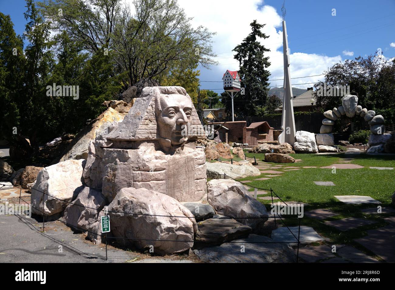 Gilgal Sculpture Garden in Salt Lake City, Utah Stock Photo - Alamy
