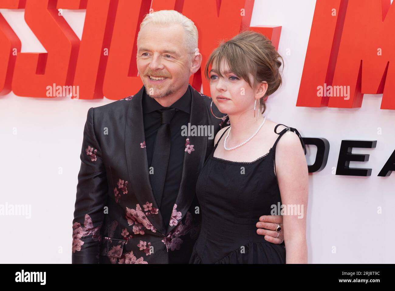 London, UK. 22 June, 2023. (L-R) Simon Pegg and Matilda Pegg attend the ...