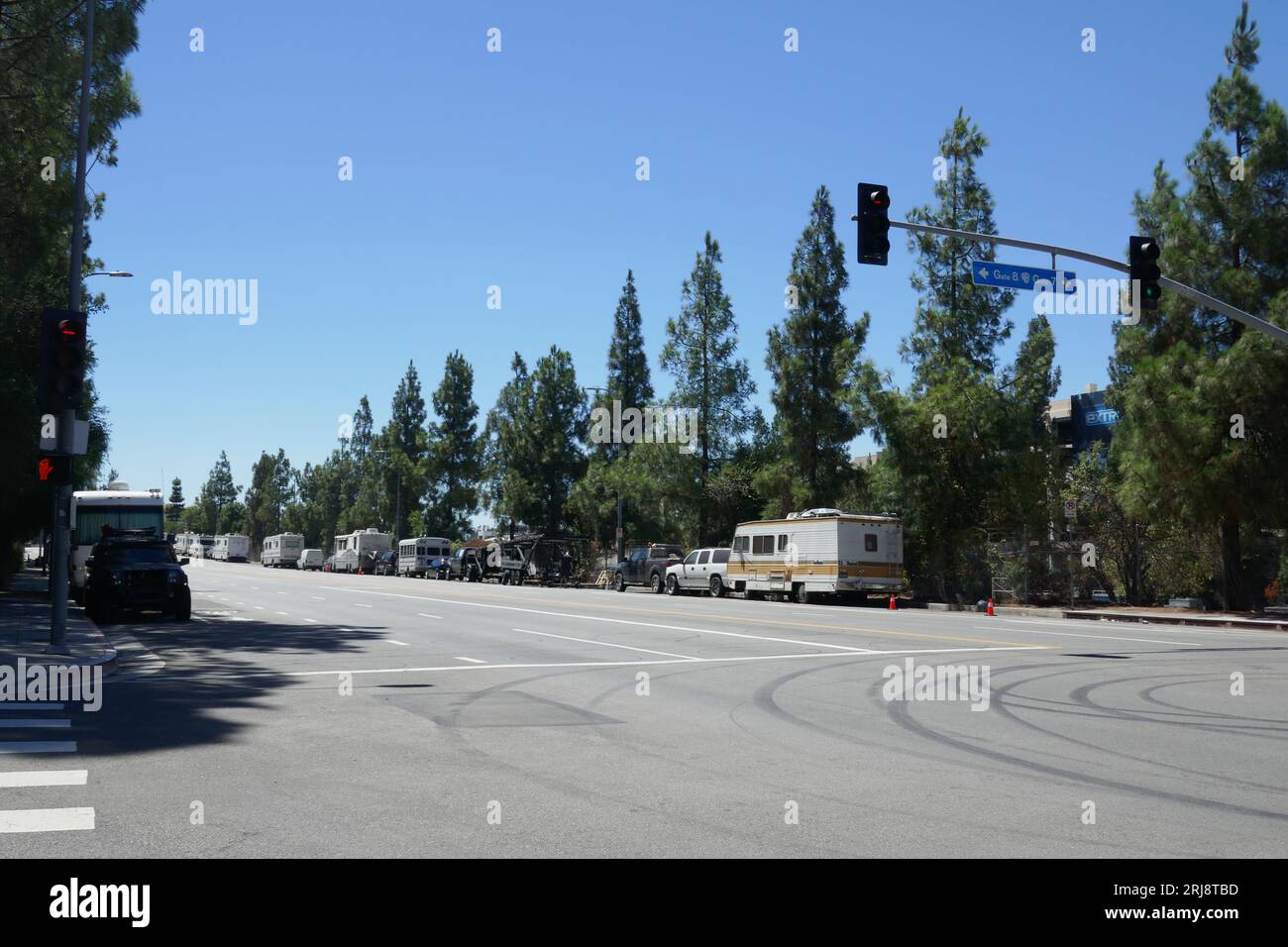 Los Angeles, California, USA 18th August 2023 Homeless RV Encampments ...