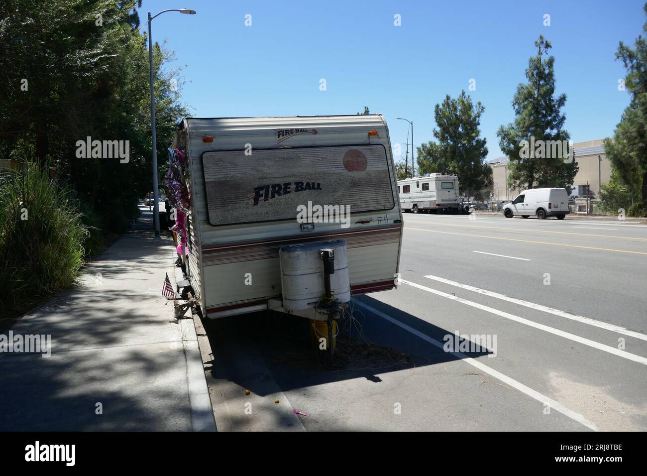 Los Angeles, California, USA 18th August 2023 Homeless RV Encampments ...