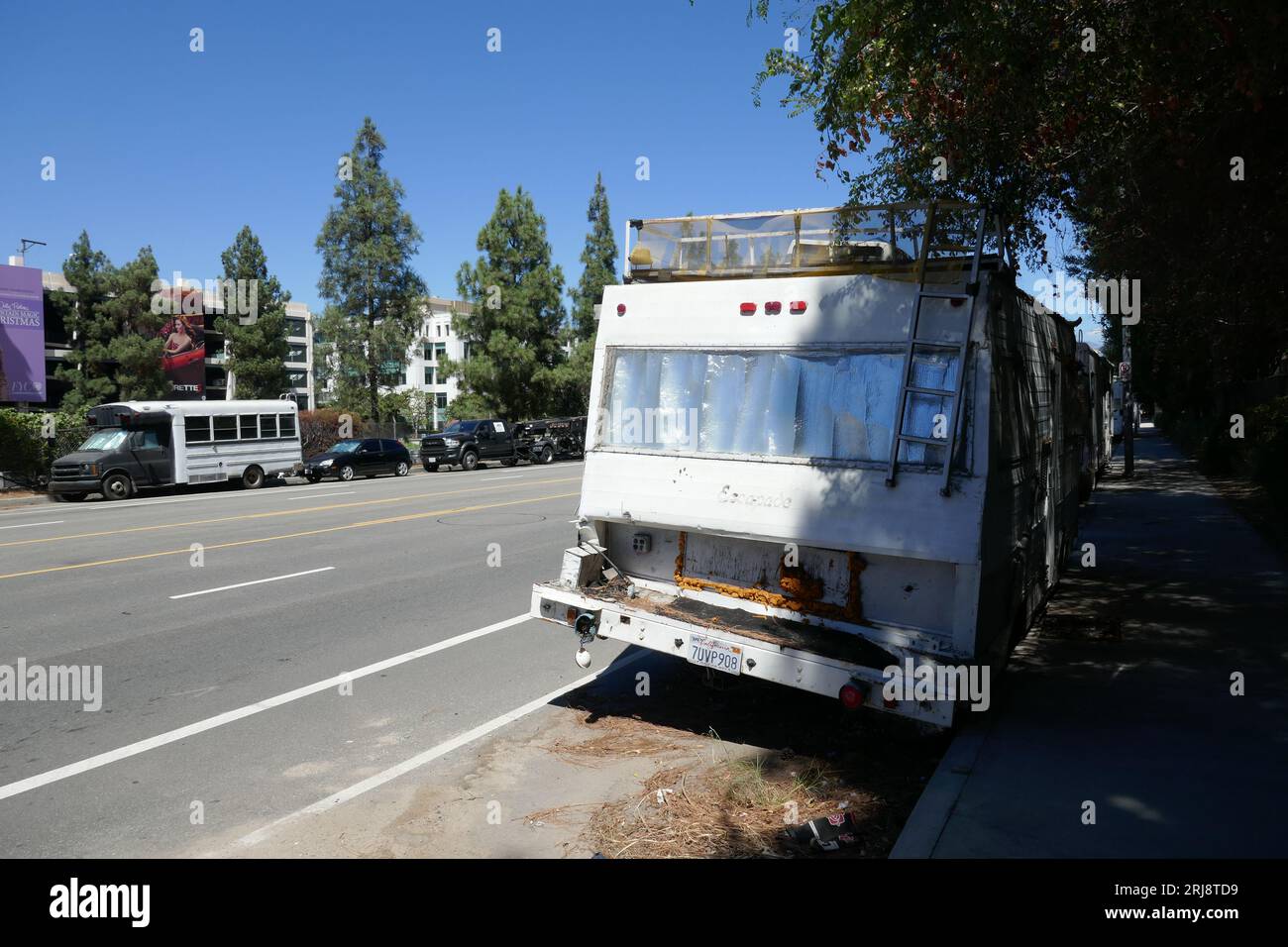 Los Angeles, California, USA 18th August 2023 Homeless RV Encampments ...