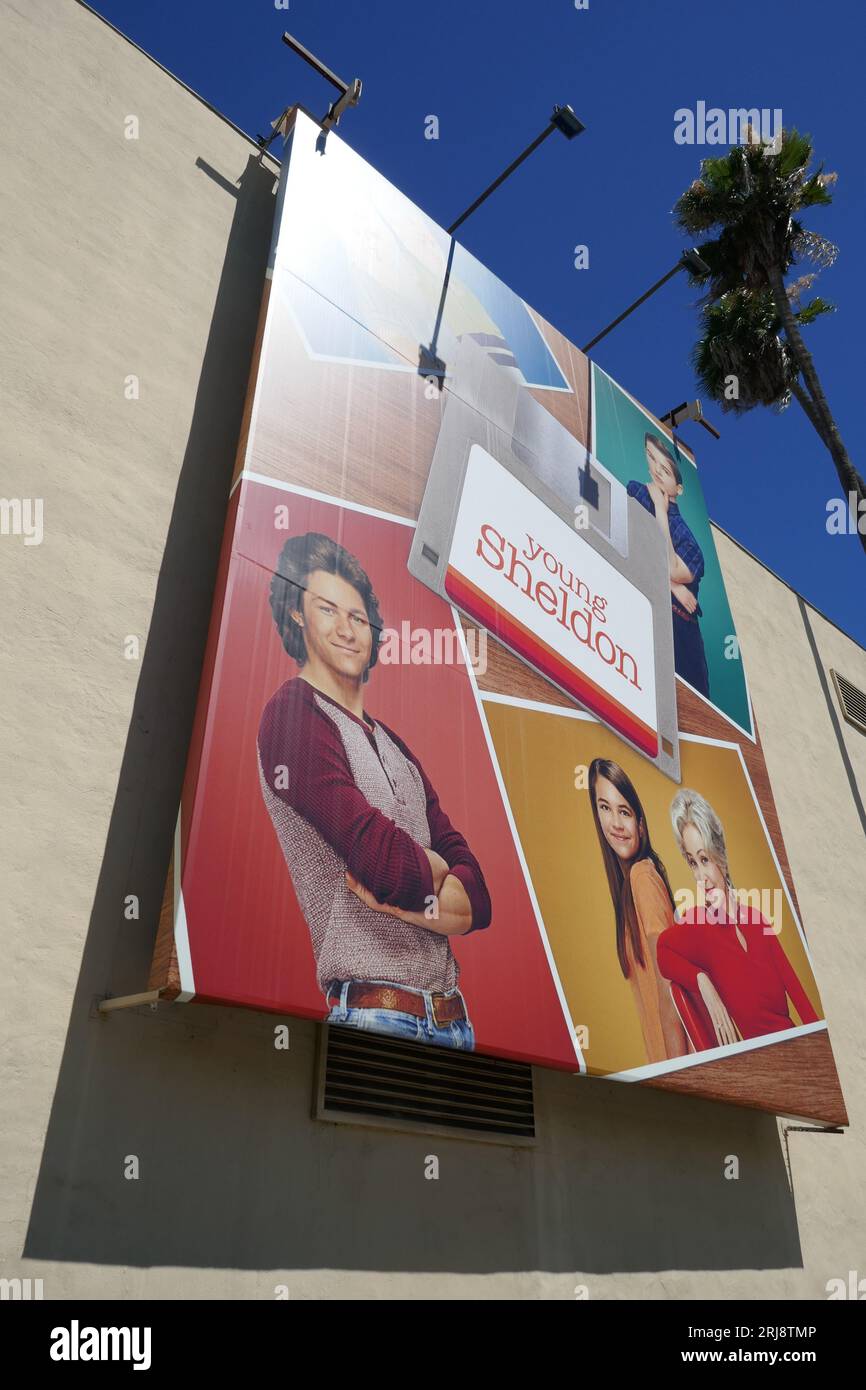 Los Angeles, California, USA 18th August 2023 Young Sheldon Billboard ...