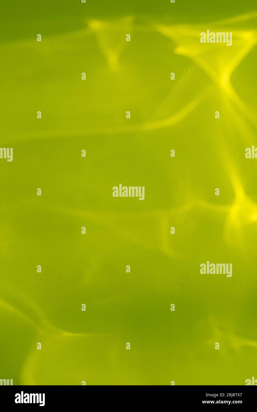 Green light shadow overlay background. Underwater effect image mockup ...