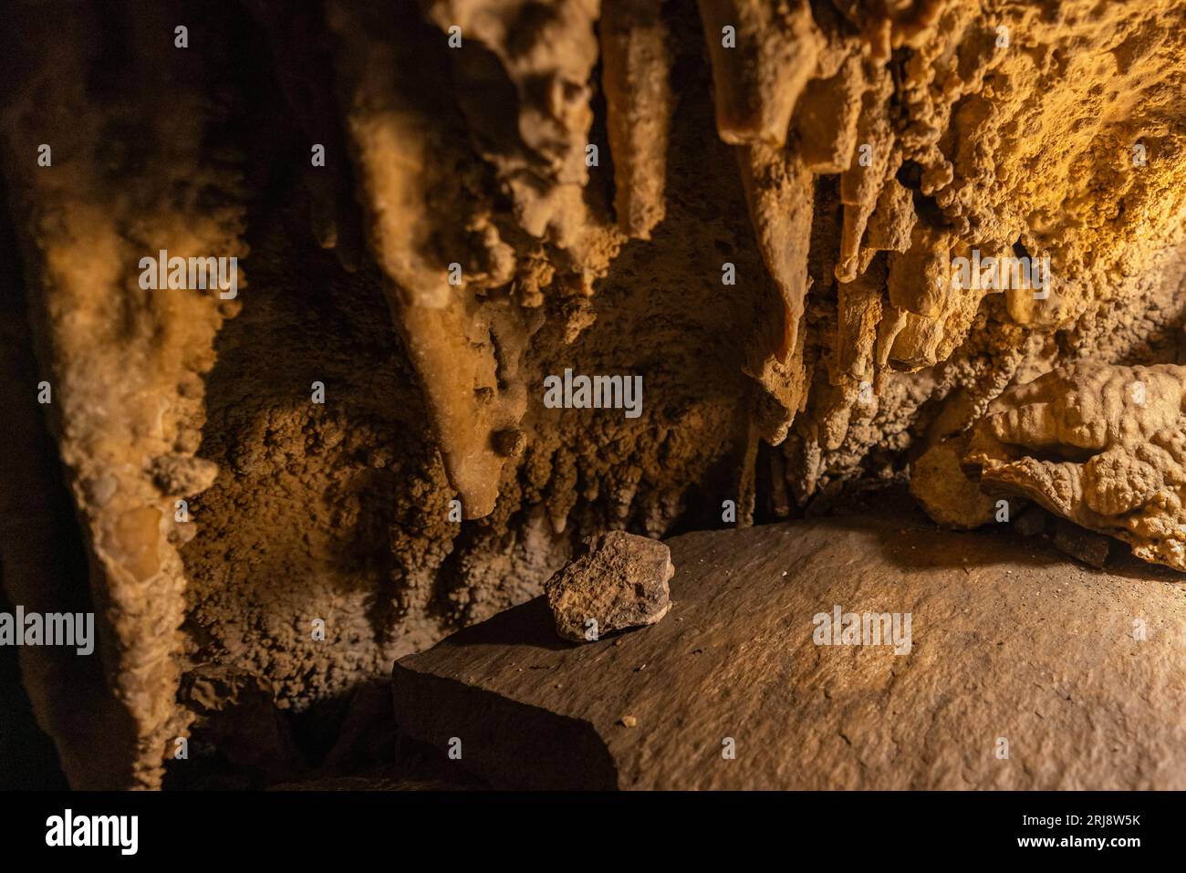 Rock formations inside of the Lehman Caves in Great Basin National Park ...