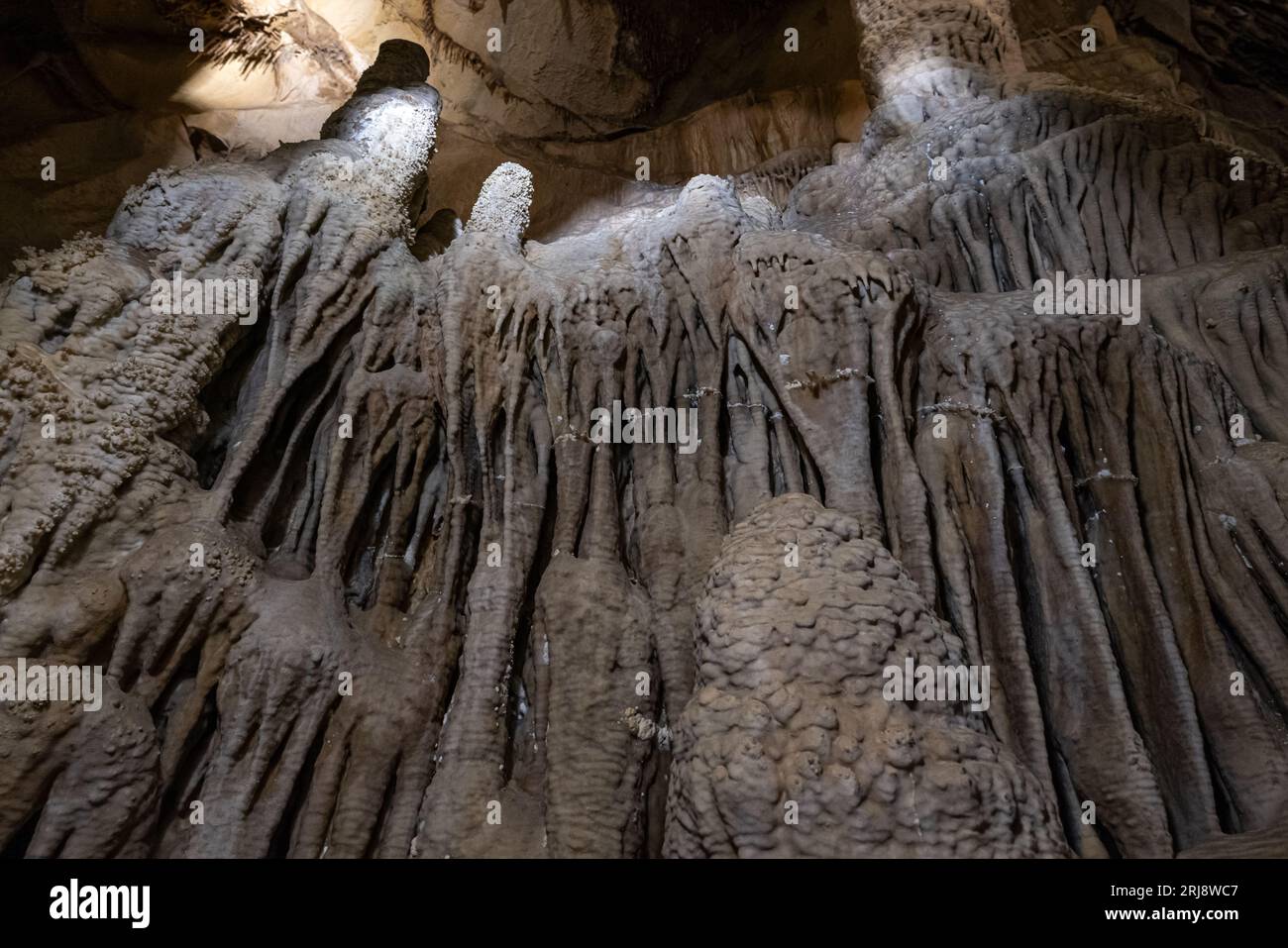 Rock formations inside of the Lehman Caves in Great Basin National Park ...