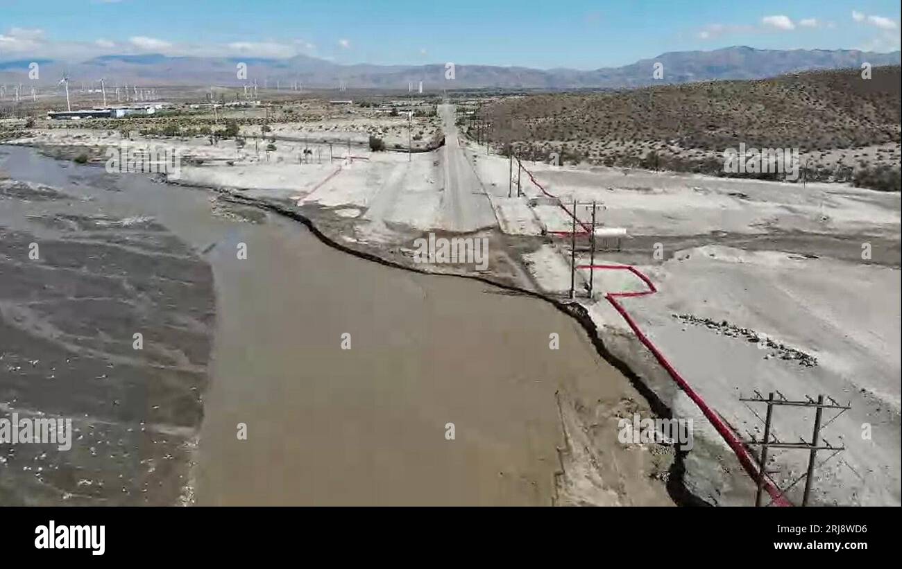 Palm Springs, California, USA. 21st Aug, 2023. Flooding and storm ...
