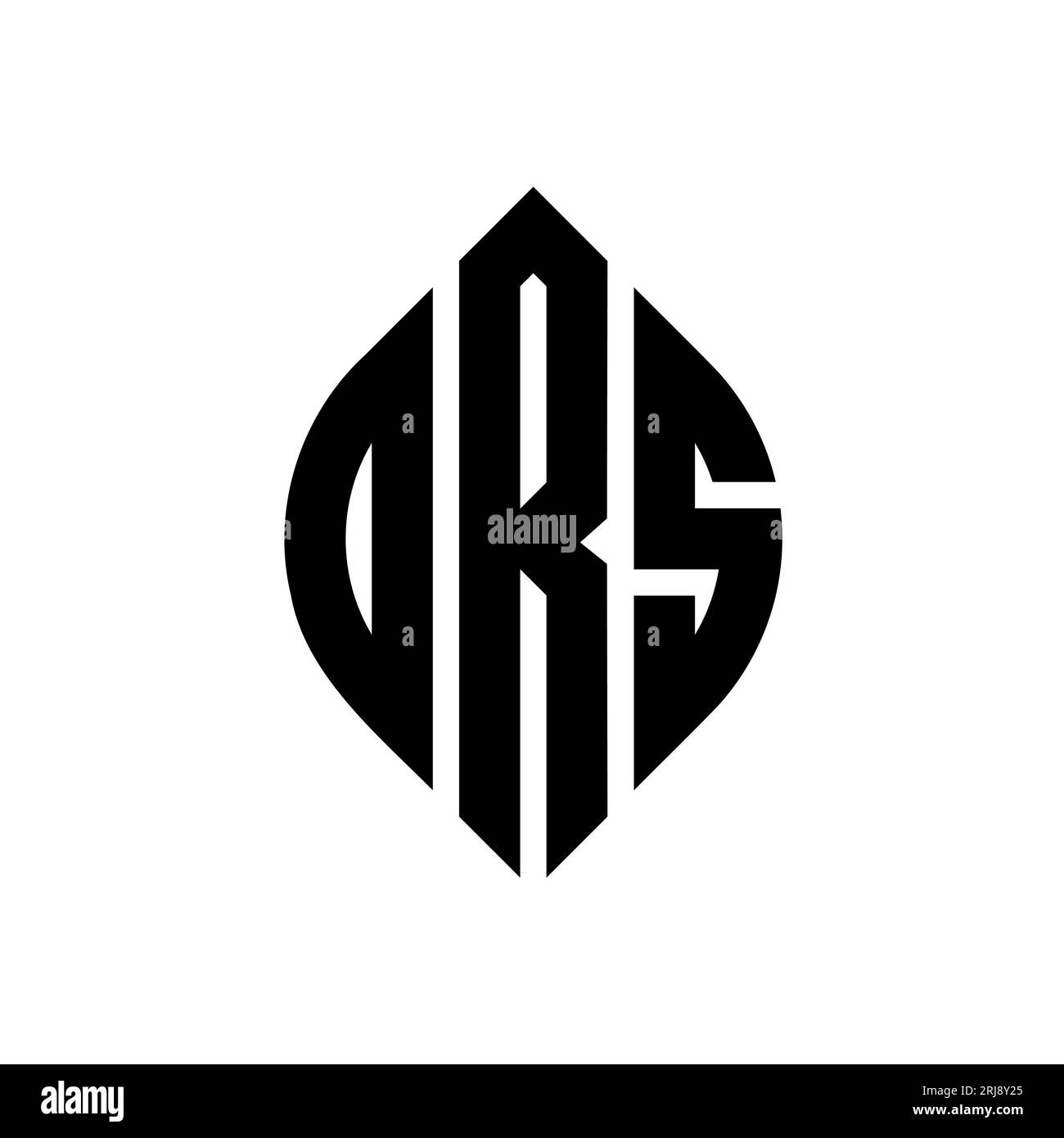 DRS circle letter logo design with circle and ellipse shape. DRS ...