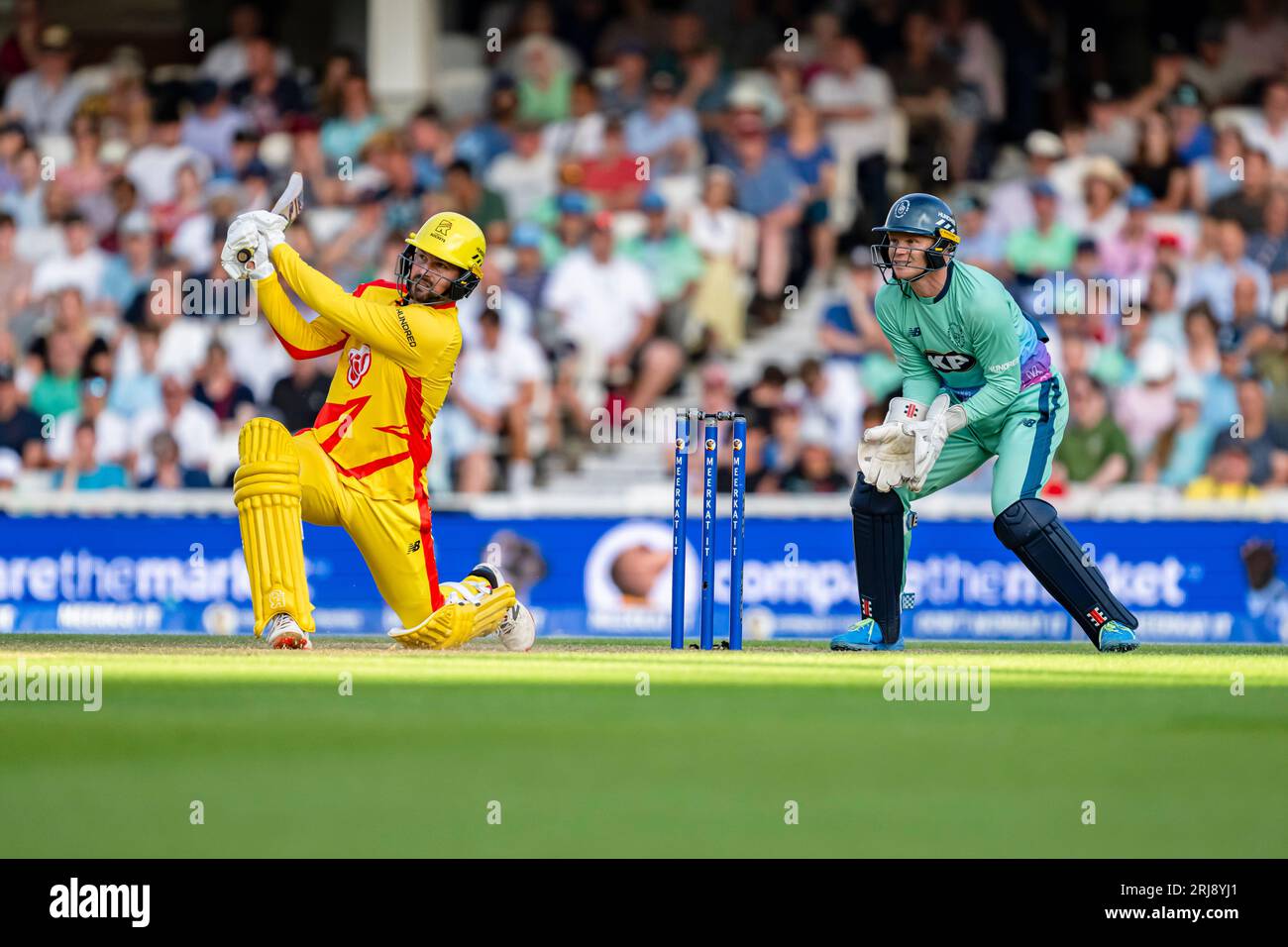 LONDON, UNITED KINGDOM. 21 August, 2023. Sam Billings of Oval ...