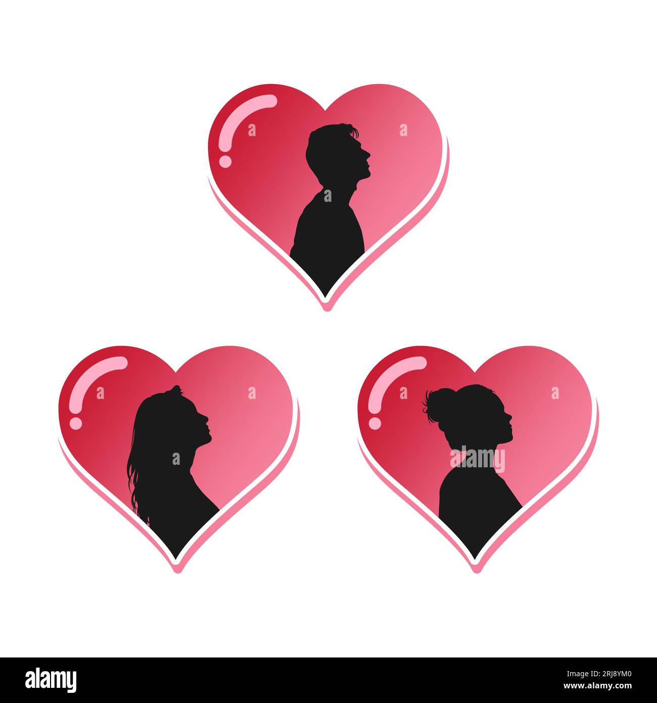 Man And Woman In Love Silhouette