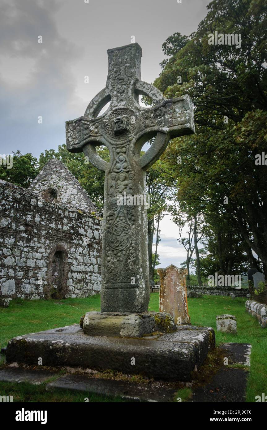 The Kildalton Cross is a monolithic high cross in Celtic cross form in ...