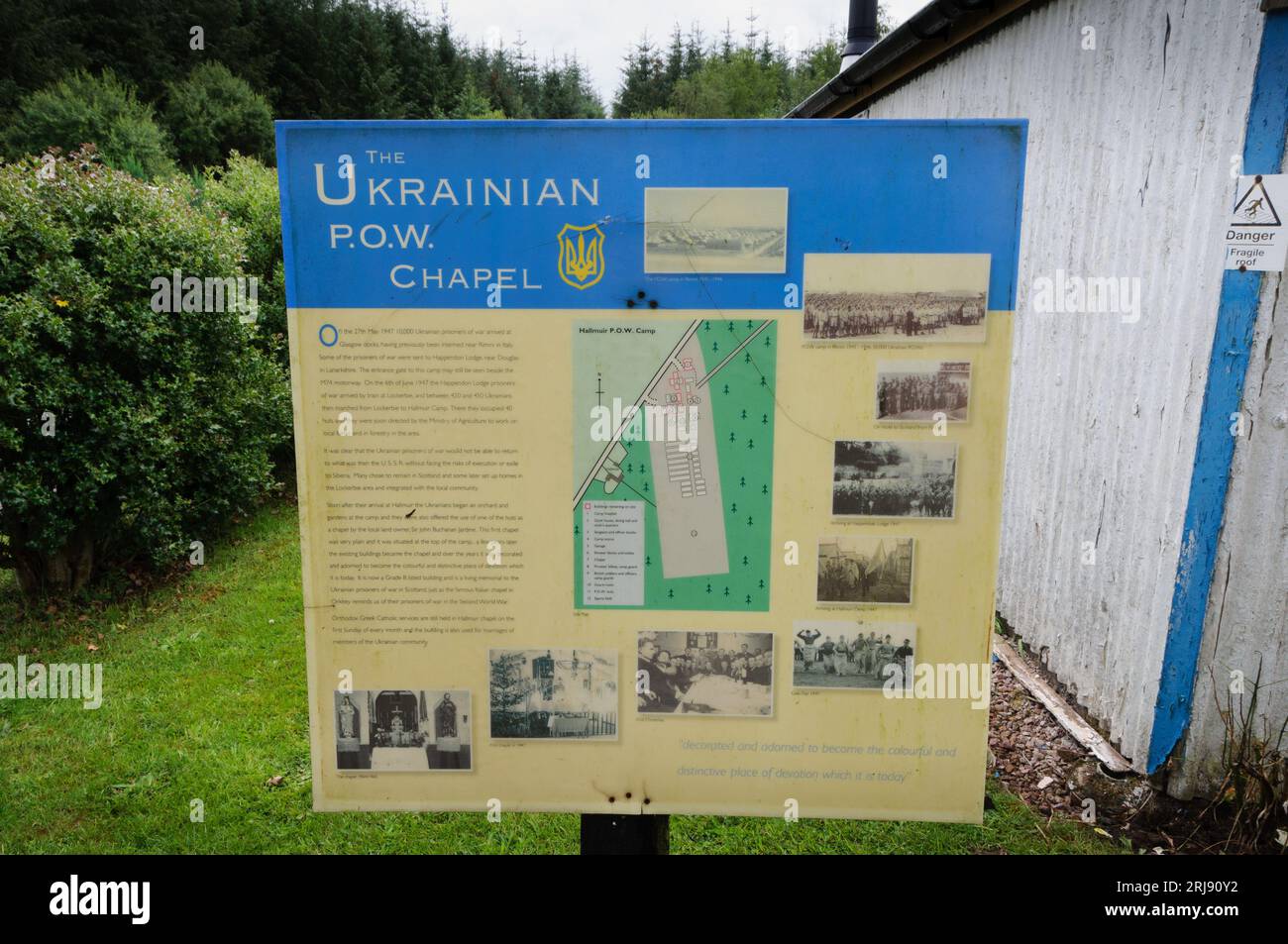 Hallmuir Ukrainian Chapel built by members of the Galician Waffen SS ...