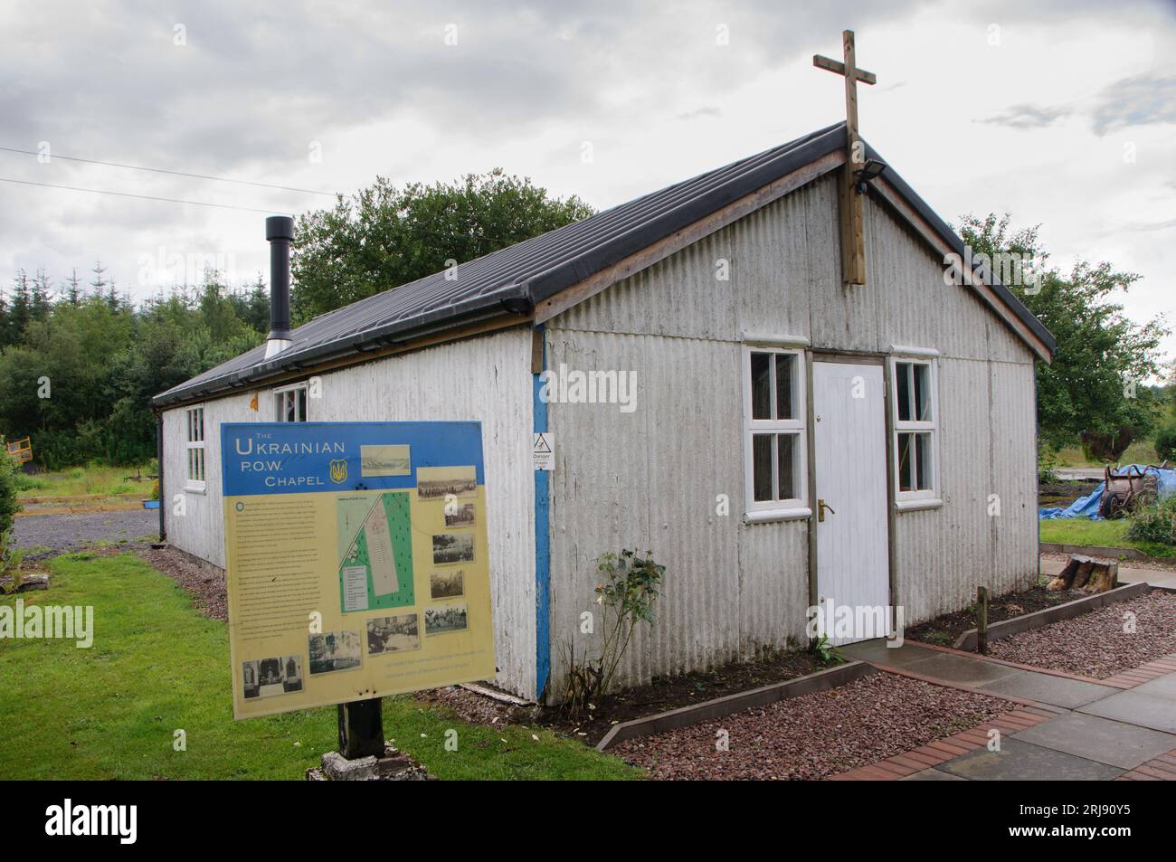 Hallmuir Ukrainian Chapel built by members of the Galician Waffen SS ...