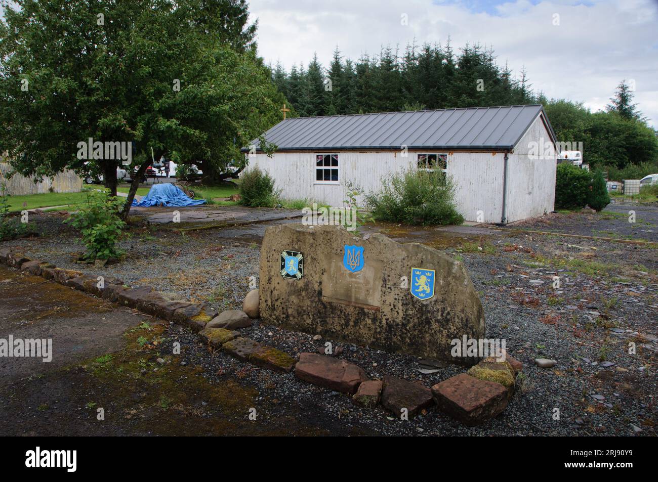 Hallmuir Ukrainian Chapel built by members of the Galician Waffen SS ...