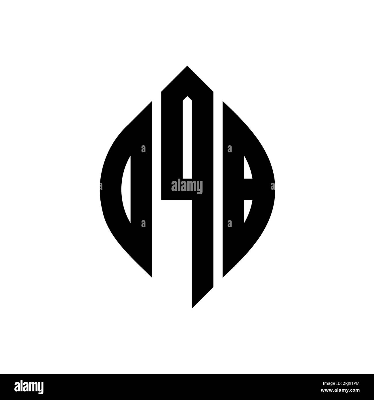 DPO circle letter logo design with circle and ellipse shape. DPO ...