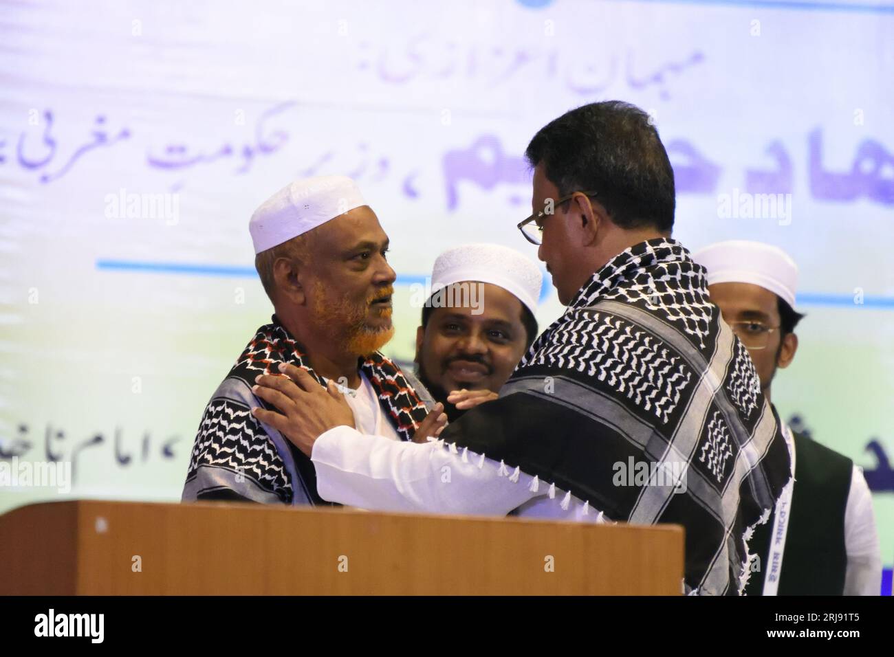 Kolkata, West Bengal, India. 21st Aug, 2023. Taha Siddiqui talking with ...