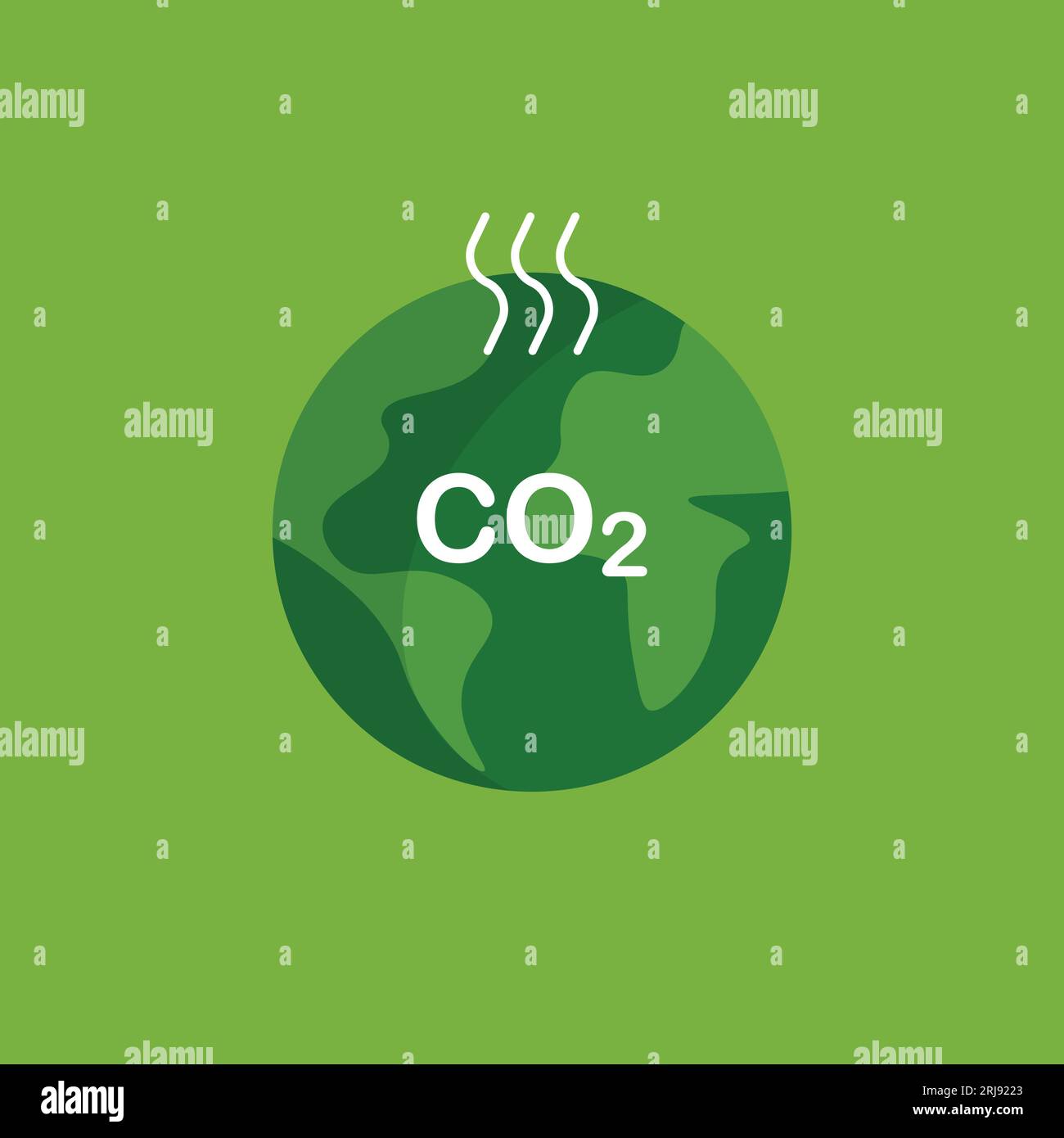 CO2 emission. Save the Earth from climate change. Carbon emissions ...