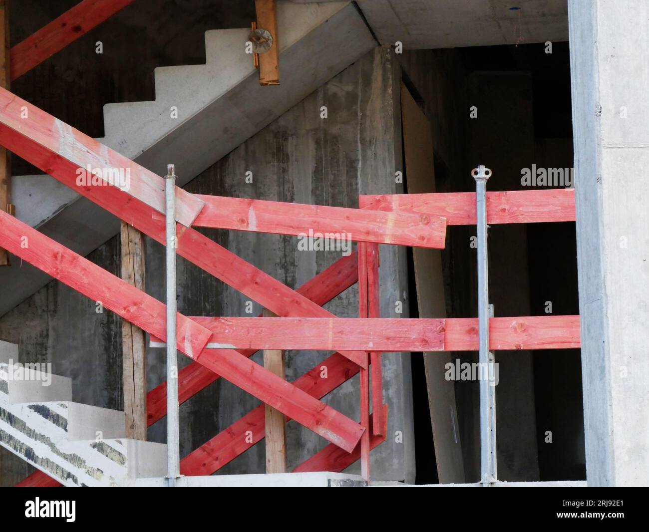 Hazard safety barriers hi-res stock photography and images - Alamy