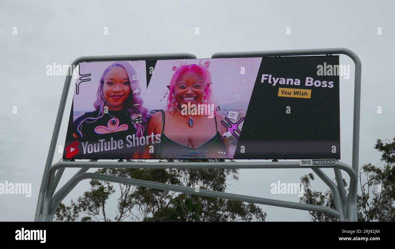 Los Angeles, California, USA 23rd July 2023 Flyana Boss Billboard on ...