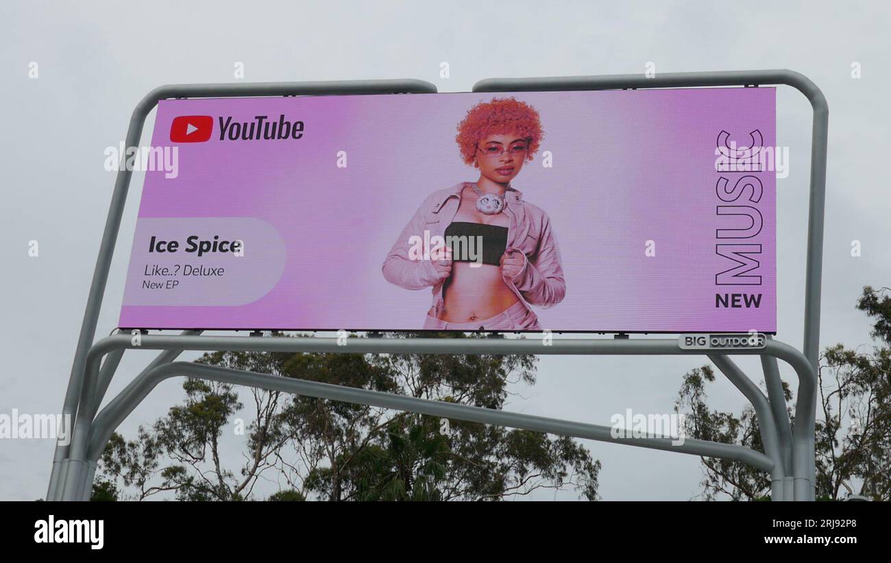 Los Angeles, California, USA 23rd July 2023 Ice Spice YouTube Billboard ...