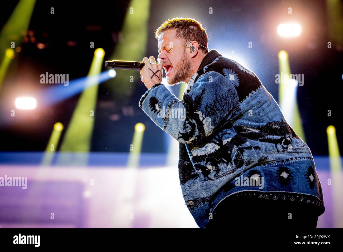 Hungary 11 August 2023 Imagine Dragons live at Sziget Festival in ...