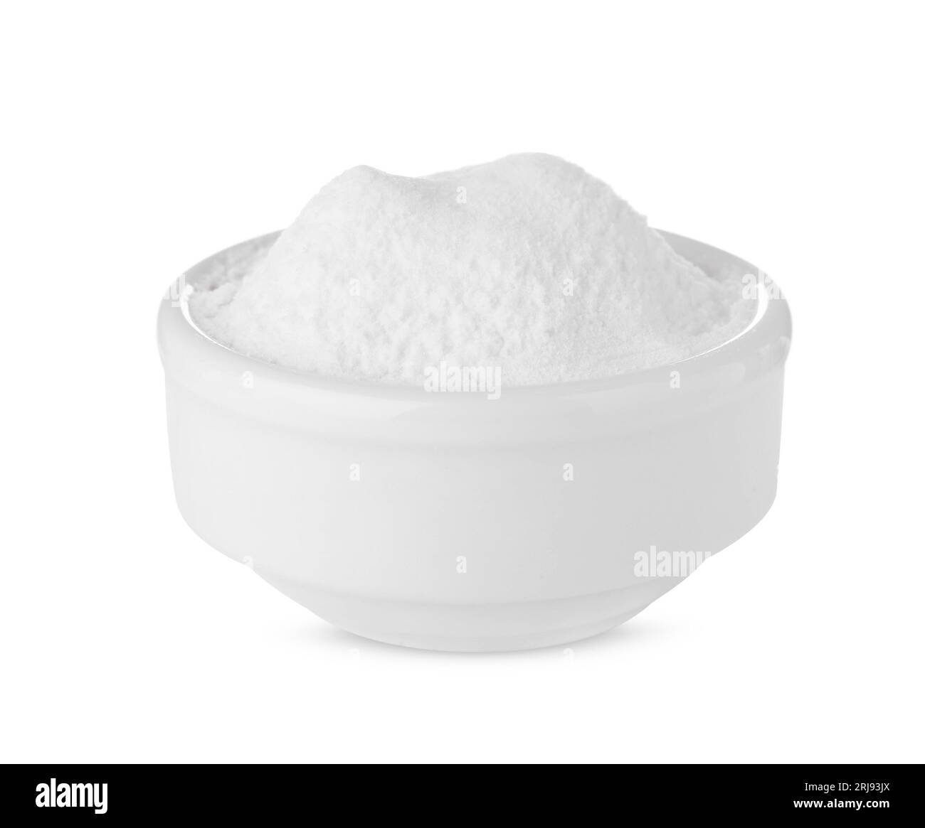 Bowl of natural starch isolated on white Stock Photo - Alamy