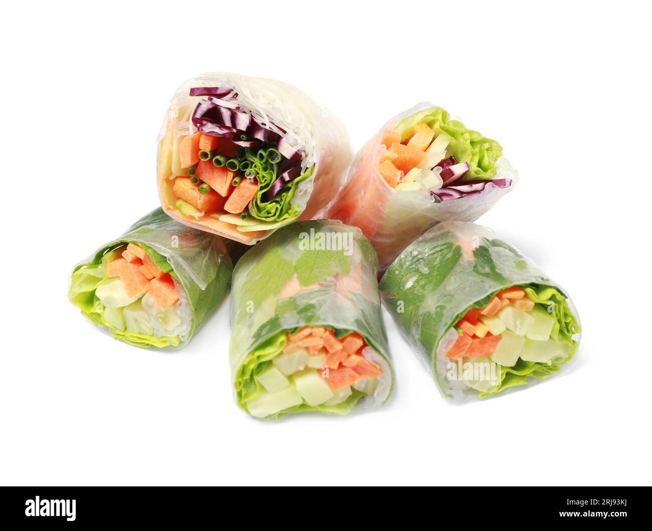 Rice paper for spring rolls Cut Out Stock Images & Pictures - Alamy
