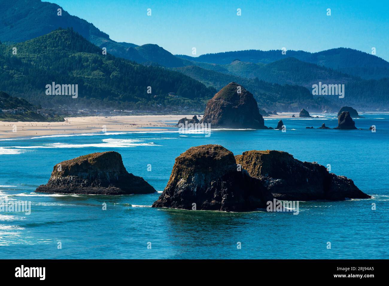 Seascape from Ecola State Park, Seaside, Oregon Coast Stock Photo - Alamy