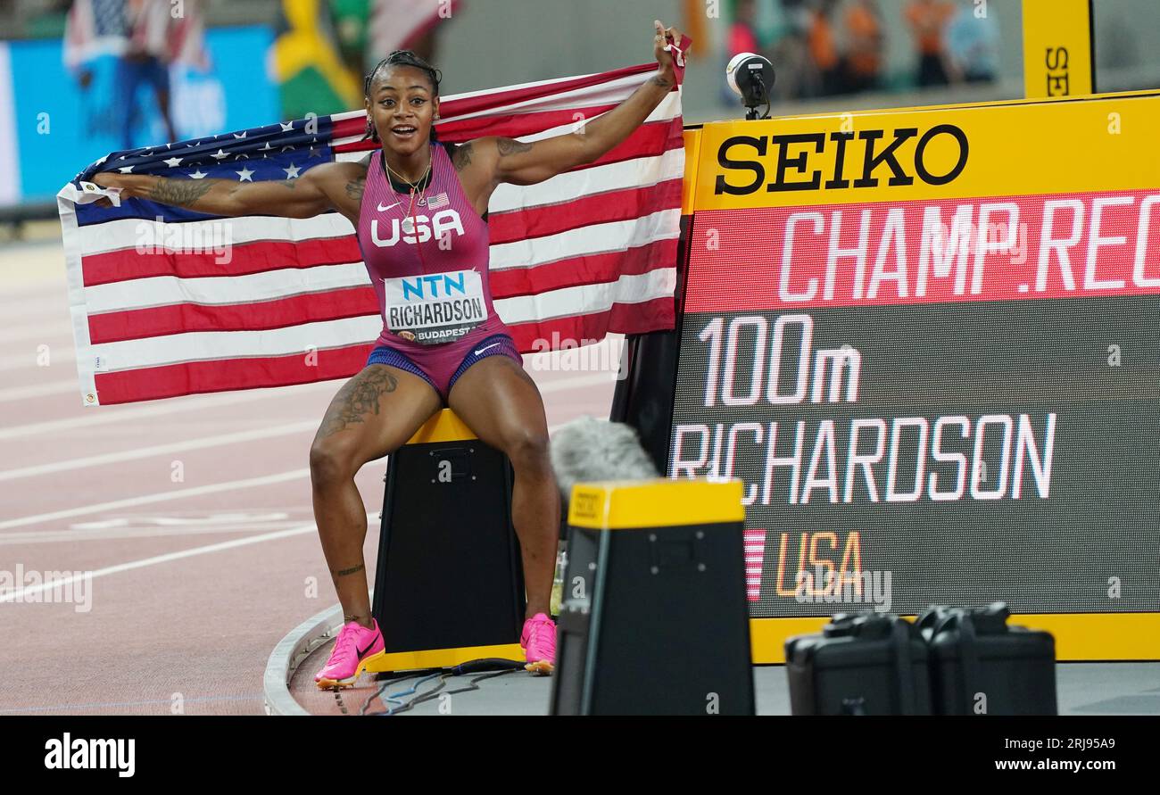 Sha Carri Richardson (USA) fastest woman on 100m during the 19th ...