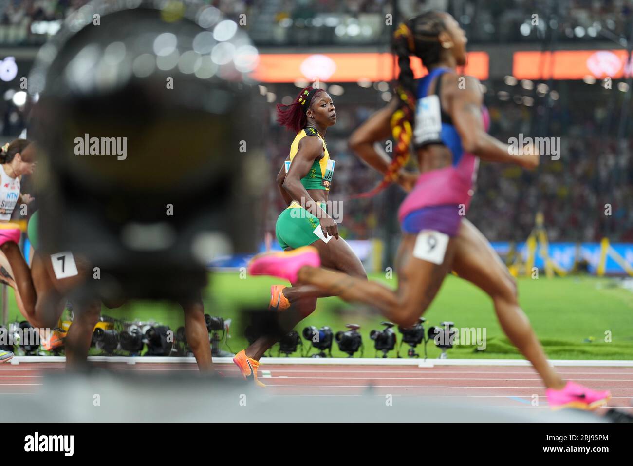 National Athletics Centre, Budapest, Hungary. 21st Aug, 2023. (L to R ...