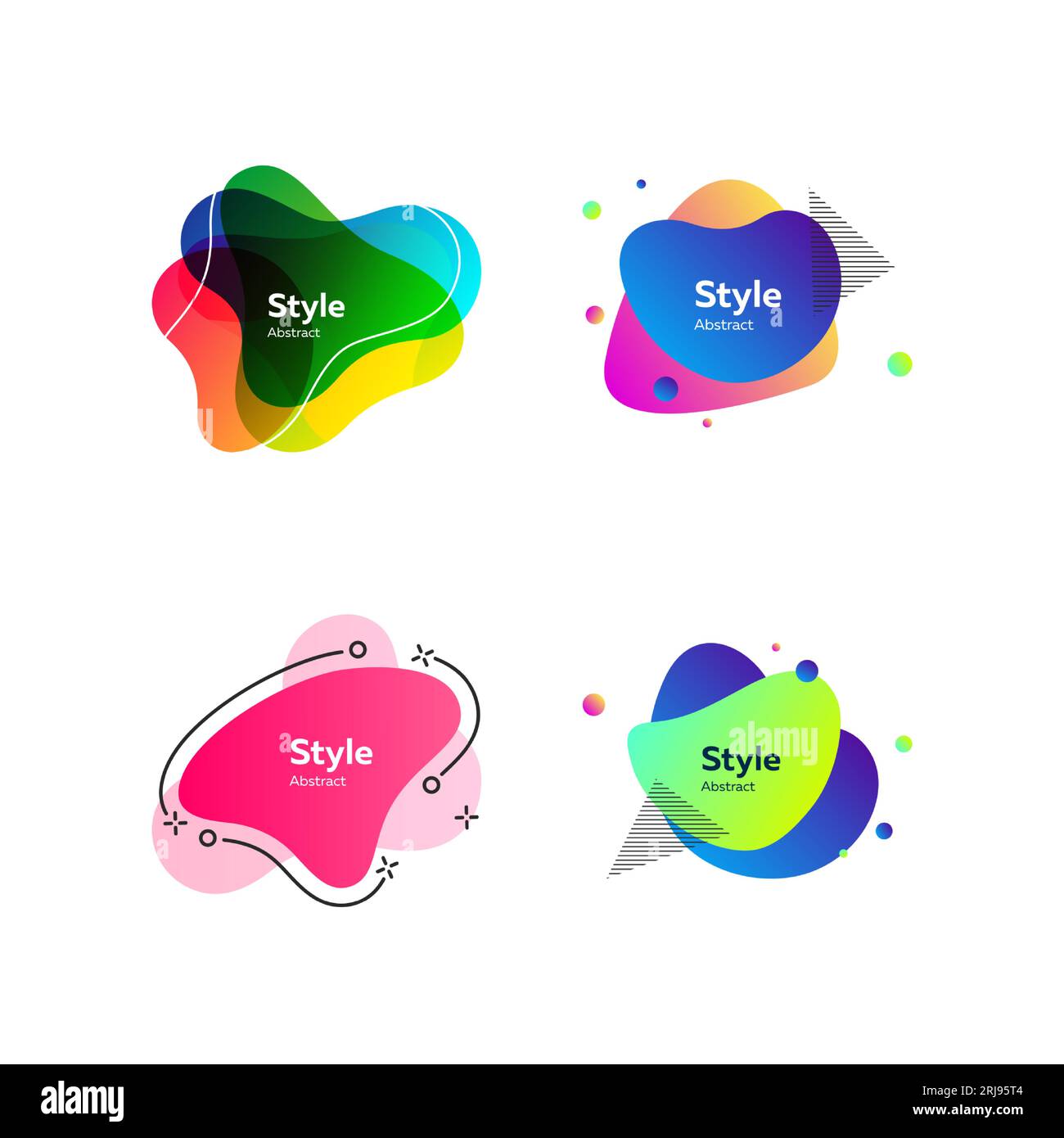Abstract background liquid figures Cut Out Stock Images & Pictures - Alamy