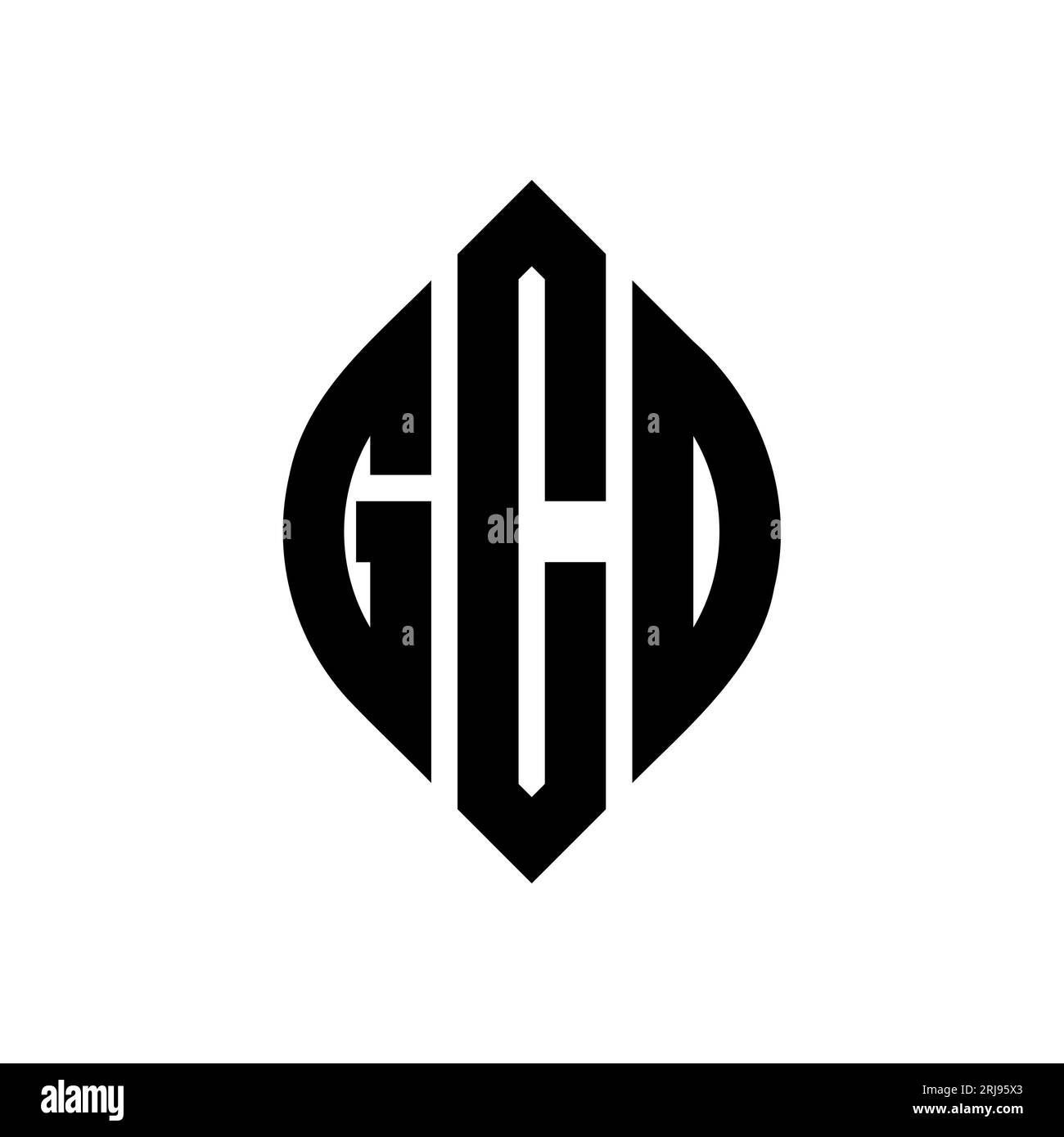 GCO circle letter logo design with circle and ellipse shape. GCO ...