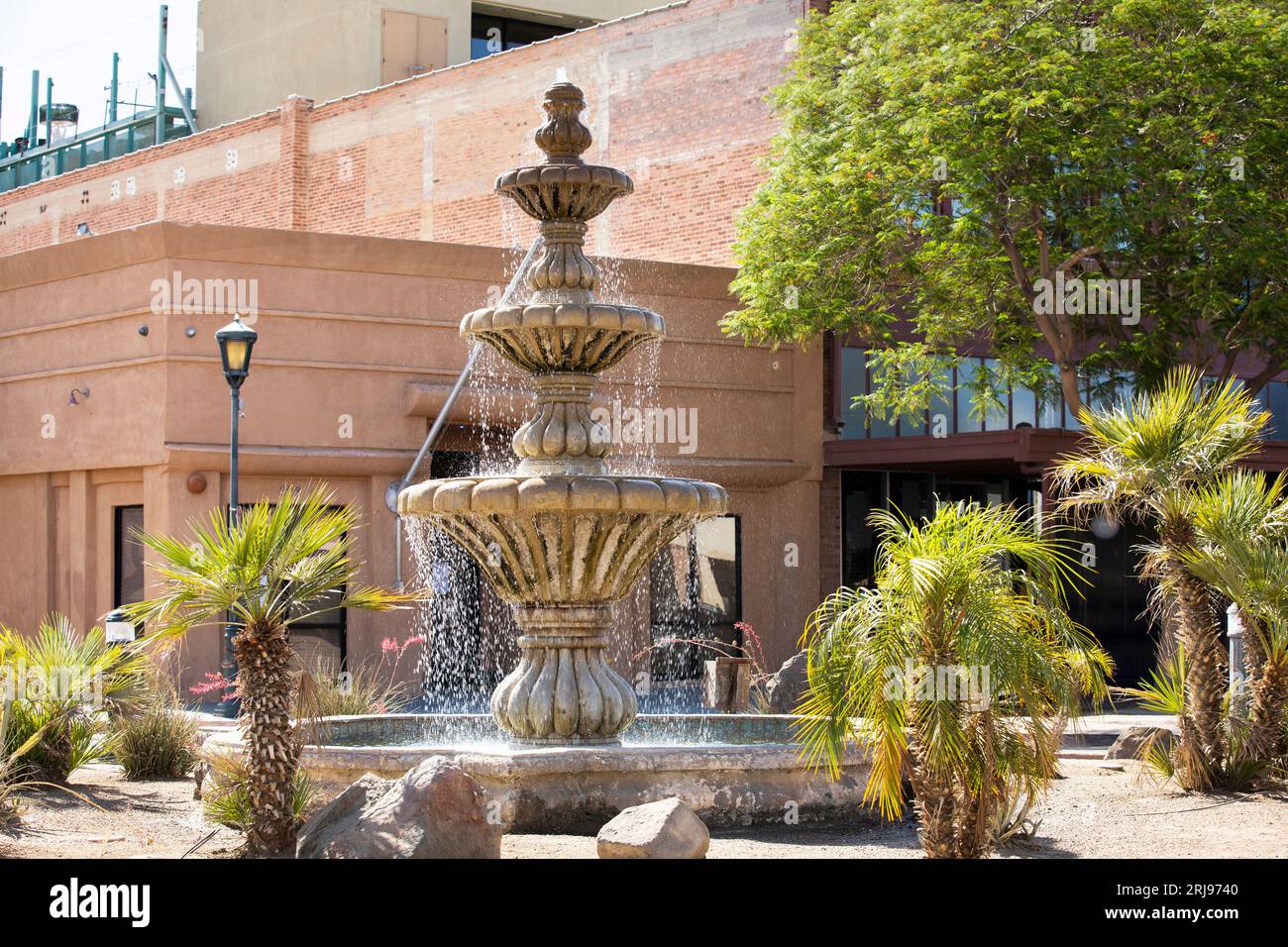 Yuma, Arizona, USA - May 27, 2022: Afternoon sun shines on the historic ...